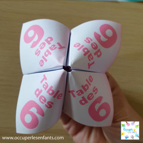 COCOTTE EN PAPIER: TABLE DES 6 (APPRENDRE LES MULTIPLICATIONS ...