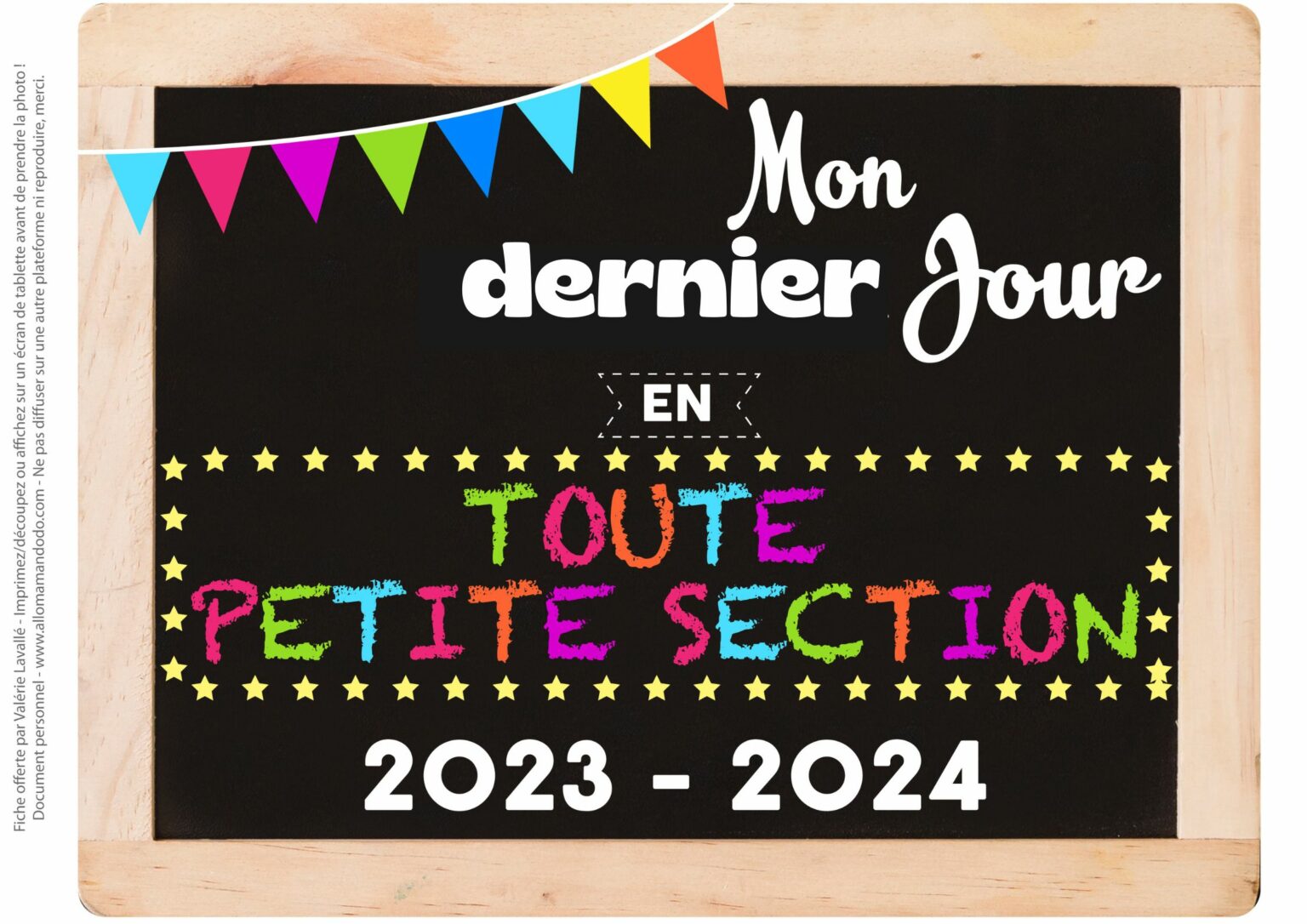 Affiche DERNIER JOUR D'ECOLE 2024 à imprimer (gratuit) - Occuper Les ...